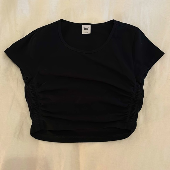 Aritzia | Tops | Aritzia Tna Black Crop Top | Poshmark